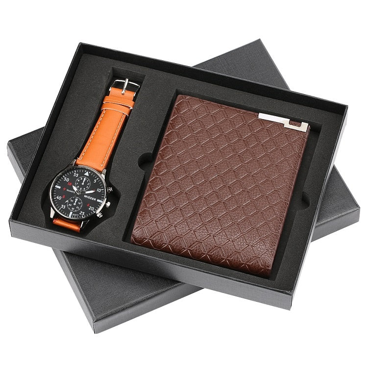 Luxury Watch & Wallet Set
